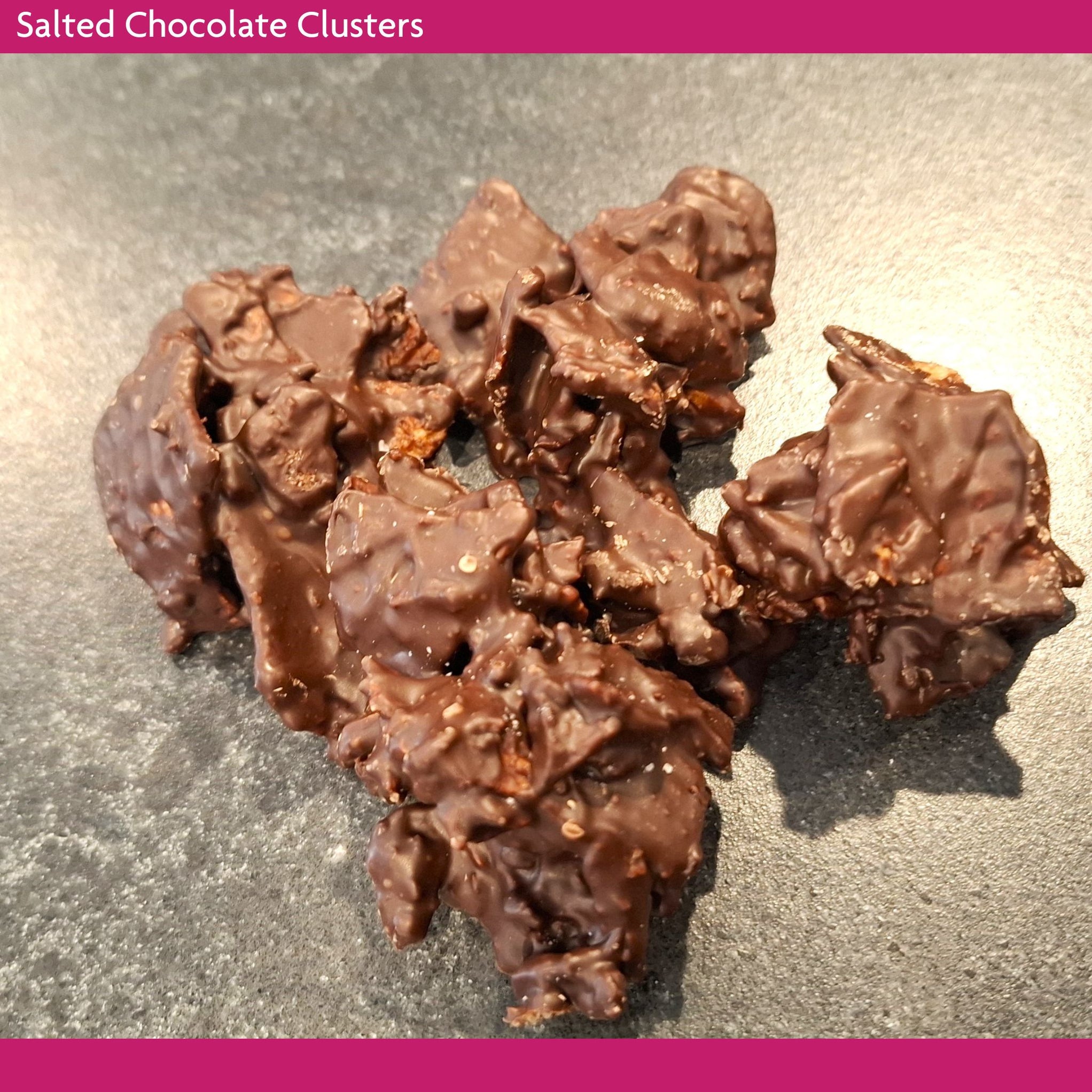 Salted Dark Chocolate Clusters– Cocoa Rouge