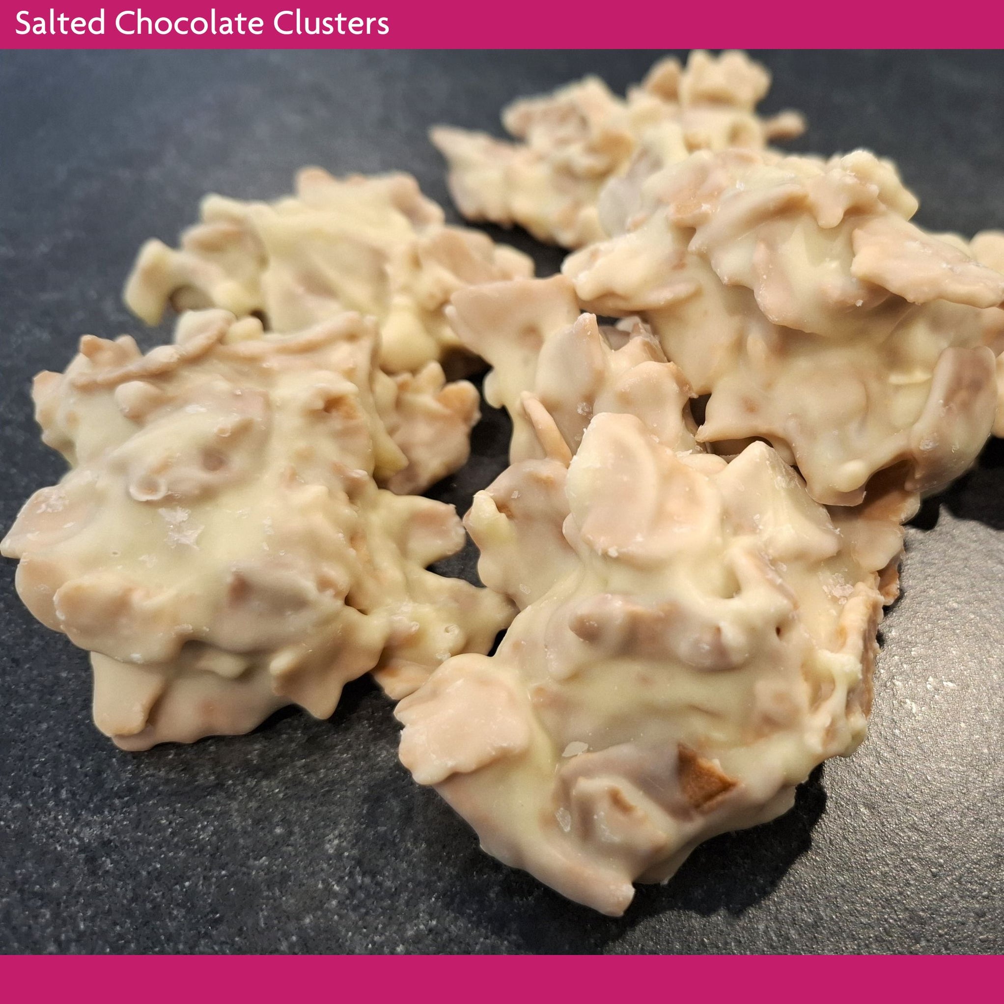 Salted White Chocolate Clusters– Cocoa Rouge