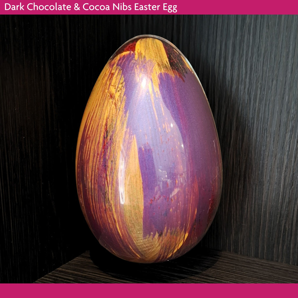 Large Easter Egg - Dark Chocolate & Cocoa Nibs– Cocoa Rouge