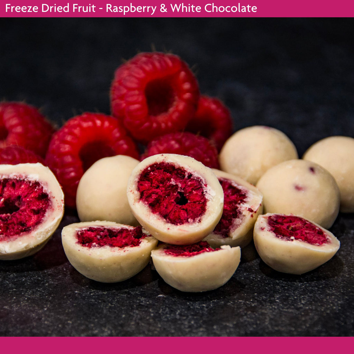Raspberries in White Chocolate– Cocoa Rouge