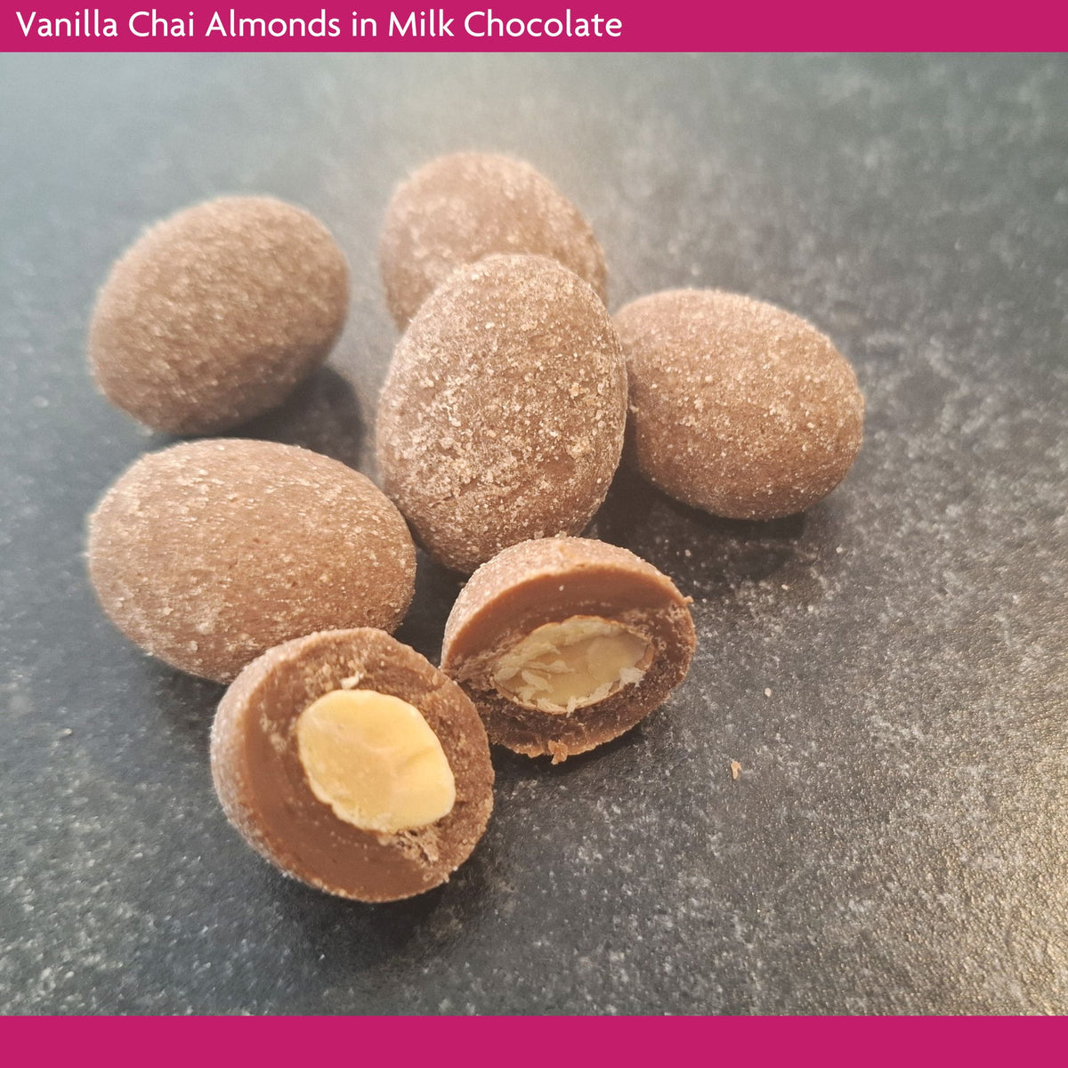 Vanilla Chai Almonds - Milk Chocolate– Cocoa Rouge